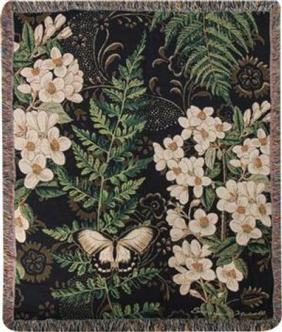 A wonderful selection of beautiful floral cotton throw blankets ...