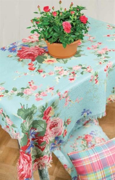 A wonderful selection of beautiful floral cotton throw blankets ...