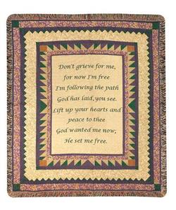 Cindy's Throws carries the largest selection of 100% cotton Sympathy ...